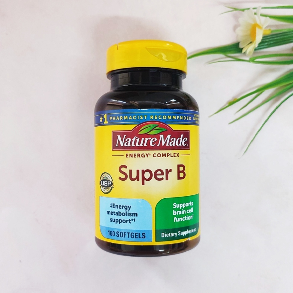[Nature Made®] Energy Complex Super B 160 Softgels วิตามินบีรวม ...