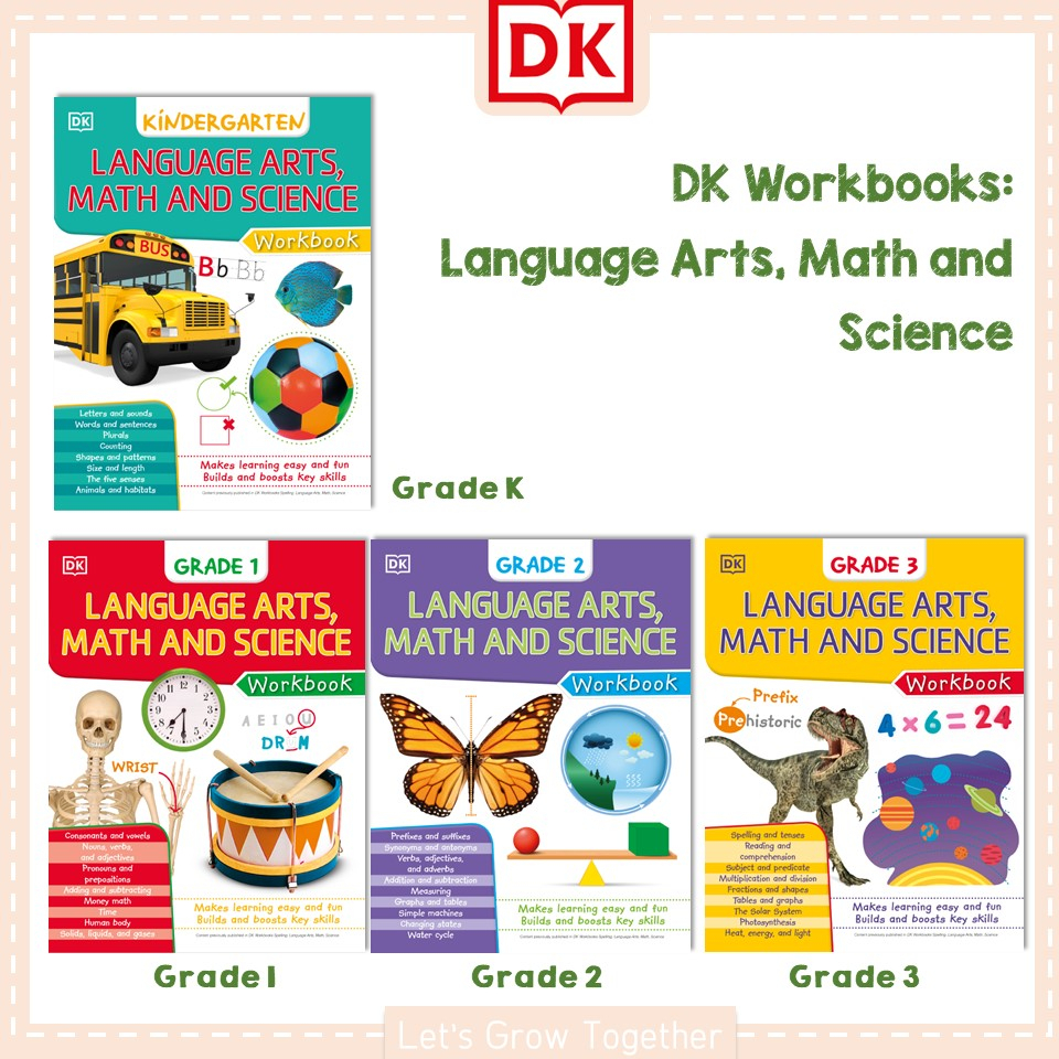 DK Worksheets: Language Arts, Math and Science with Answer Keys ...