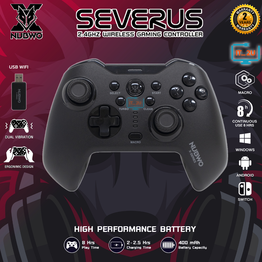Nubwo NX-J2 Wireless Joy Gaming SEVERUS รองรับ Windows PS3 และ Nintendo ...