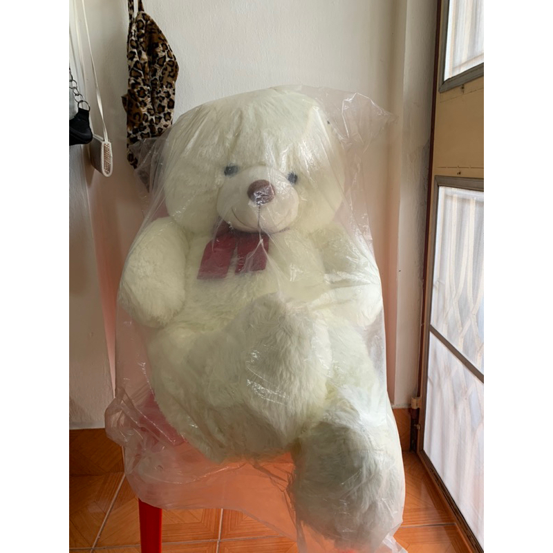 ตุ๊กตาหมีสีขาว แบรนด์ huddle cuddle | Shopee Thailand