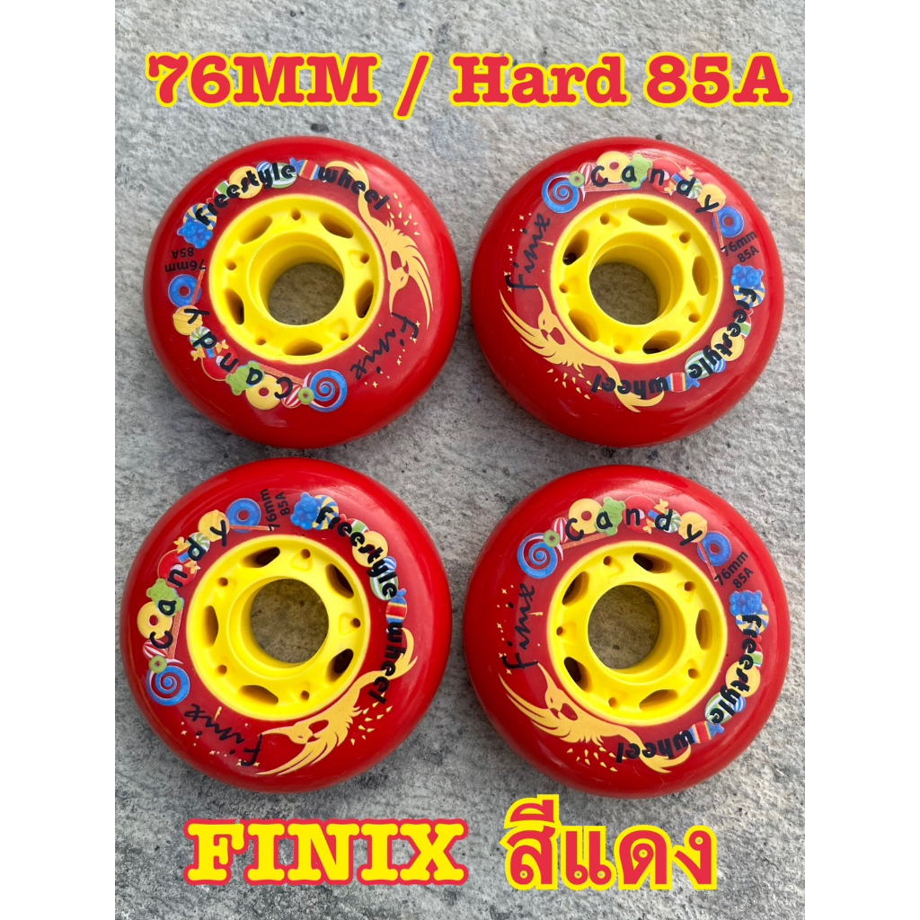 ล้อ Inline & Freestyle & Slalom ขนาด 76x24mm ความแข็ง 85A จำนวน 4 ลูก ...