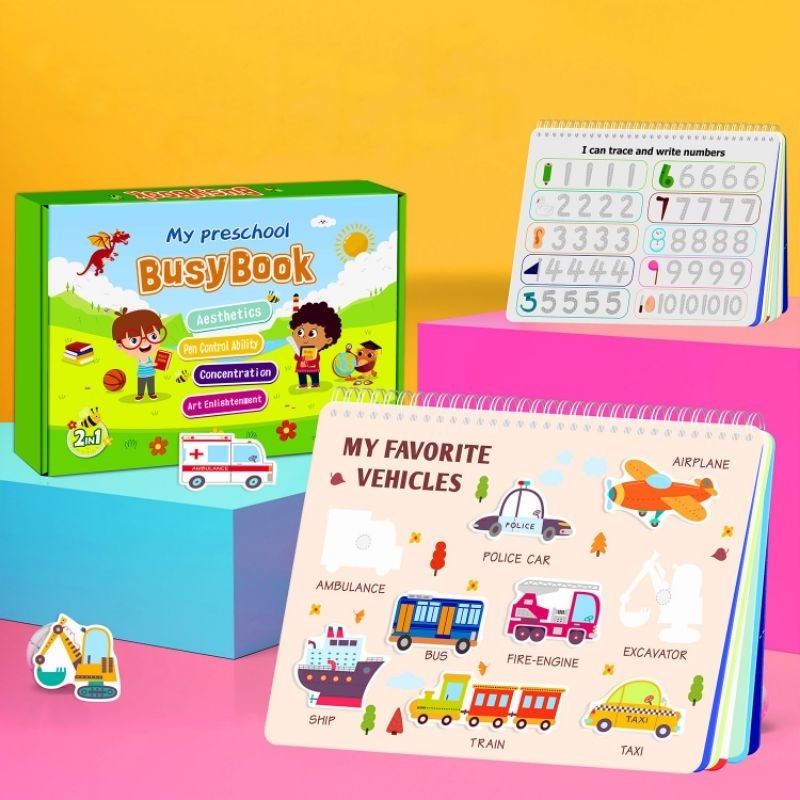 หนังสือกิจกรรม Kids Busy Book ชุดเสริมพัฒนาการลูกรัก | Shopee Thailand