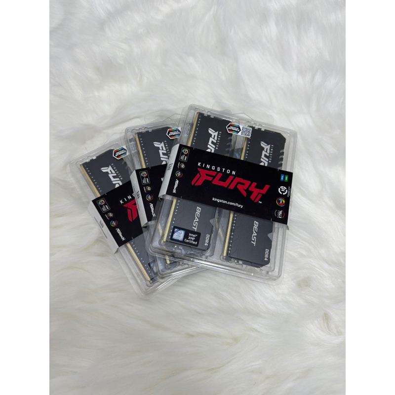 16GB (8GBx2) DDR4/3200 RAM PC (แรมพีซี) KINGSTON HyperX FURY RGB | Shopee Thailand