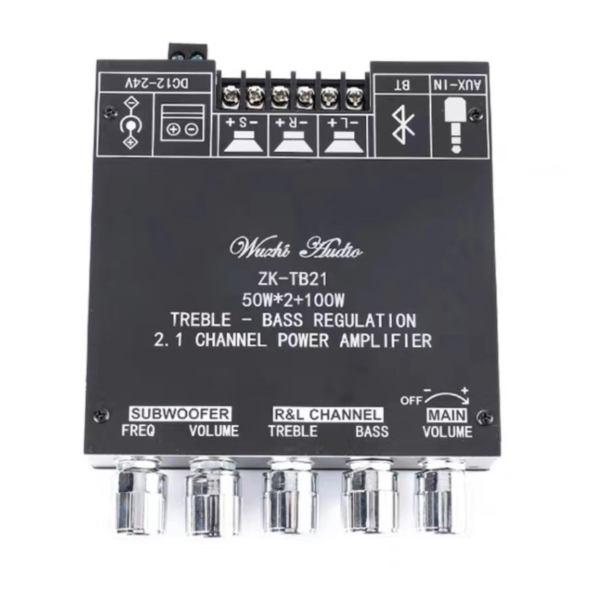 Wuzhi แอมป์จิ๋ว ZK TB21 TB21F แอมจิ๋ว บลูทู ธ 5.0 ซับวูฟเฟอร์เครื่อง ...