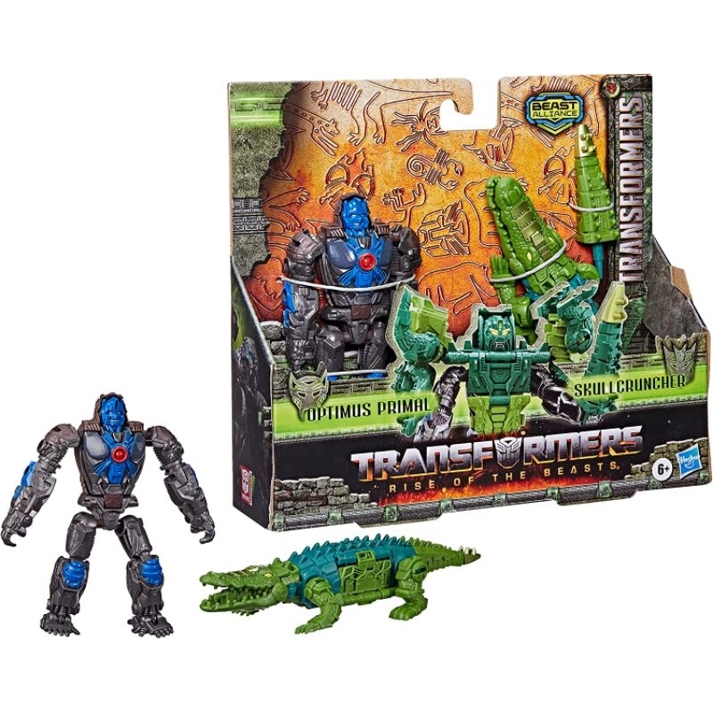 Transformers Optimus Primal & Skullcruncher Rise of The Beasts Movie ...