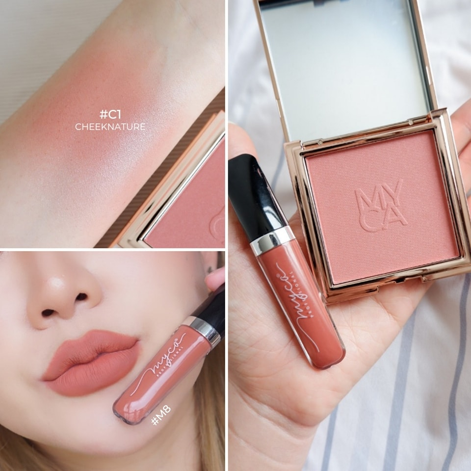 แพ็คคู่ ลิปสติก Myca Madmatte+บลัชออน Myca Cheeknature | Shopee Thailand