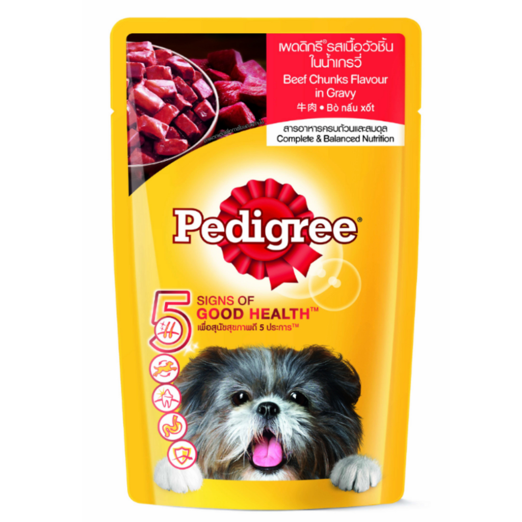 Mars Pedigree wet dog food pouch - เพดดิกรี เพาซ์ อาหารสุนัขแบบเปียก ...
