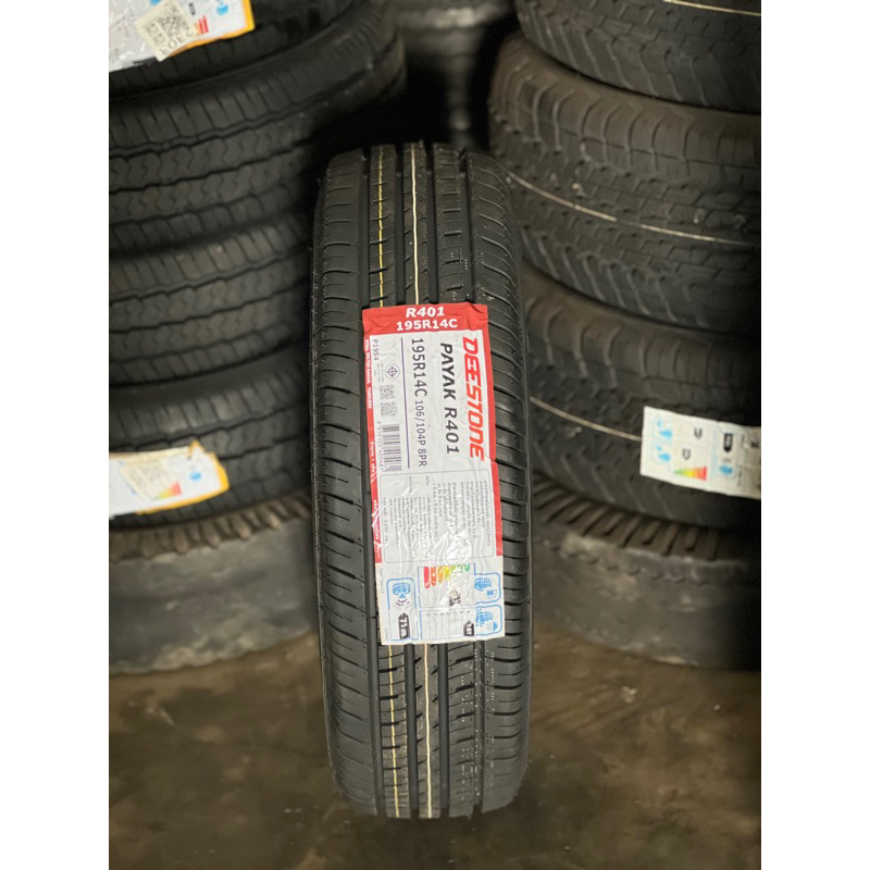 ยาง195/r14 DEESTONE Payak R401 ราคาถูก(1เส้น เเถมฟรีจุ๊บลม1ตัว)ยางใหม่ปี2023 | Shopee Thailand