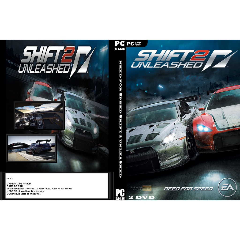 แผ่นเกมส์ PC NEED FOR SPEED SHIFT 2 UNLEASHED (2DVD) | Shopee Thailand