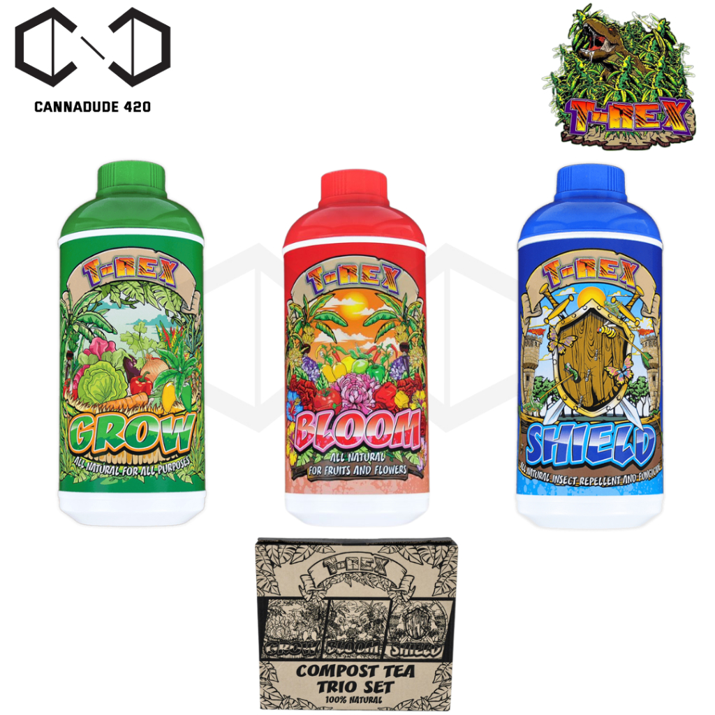 T-Rex GROW SOLUTION ดินปลูกต้นไม้ น้ำหมัก ปุ๋ย GROW - BLOOM - SHIELD ...