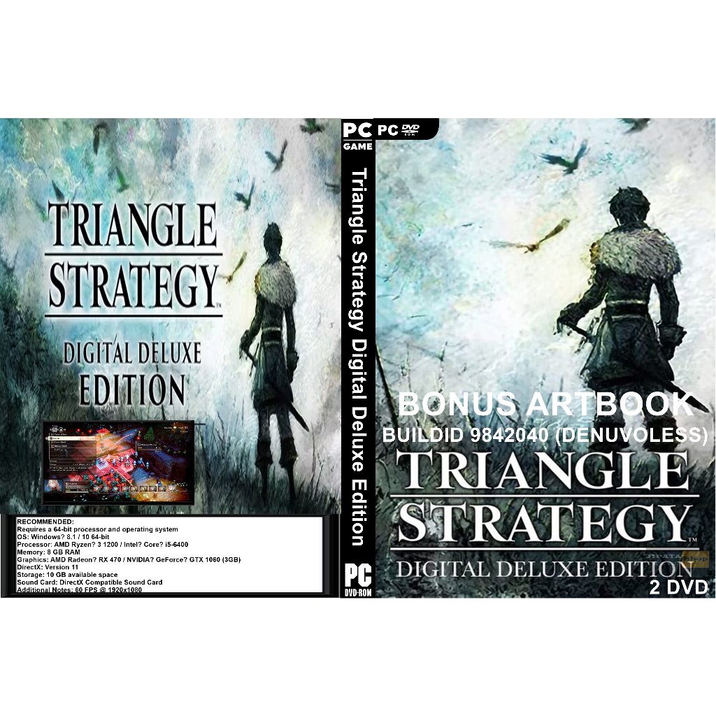แผ่นเกมส์ PC Triangle Strategy Digital Deluxe Edition (2DVD) | Shopee ...