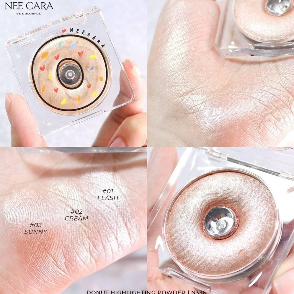 NEE CARA ไฮไลท์พาวเดอร์ BE COLORFUL DONUT HIGHLIGHTING POWDER | N336 ...