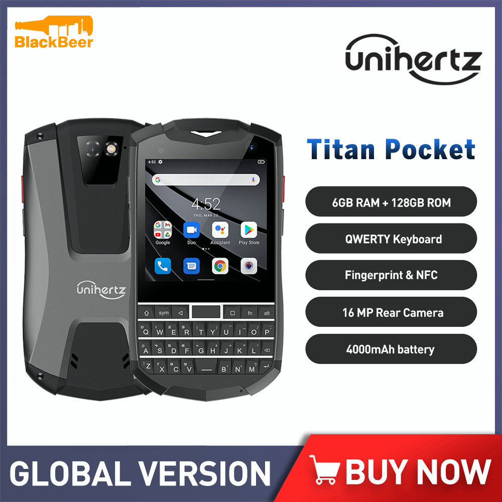 Unihertz Titan Pocket Small QWERTY Smartphone Android 11 Octa Core 6GB 128GB 3.1 Inch Mobile ...