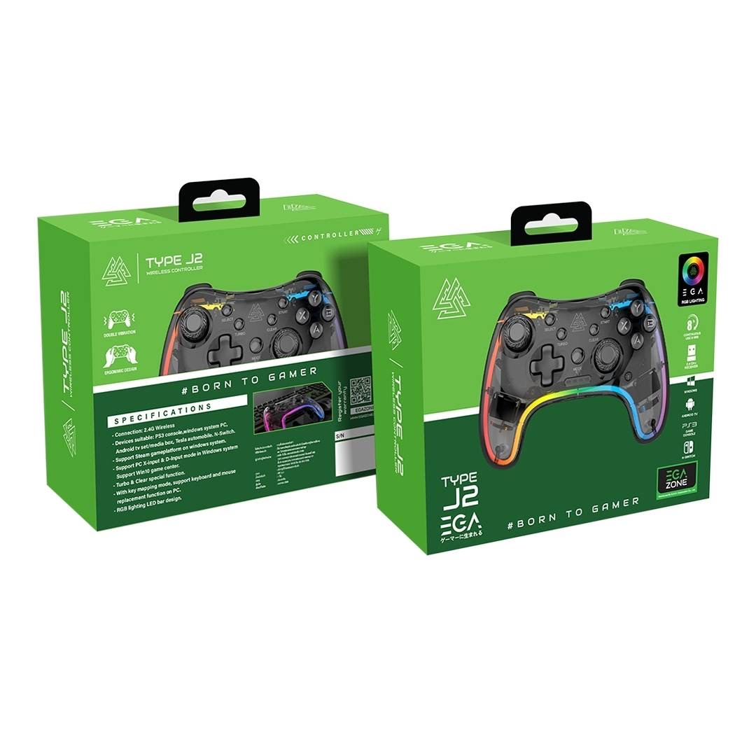 Nubwo จอยเกมไร้สาย Controller Wireless NX-J2/EGA TYPE J2 ใช้งานกับระบบ ...