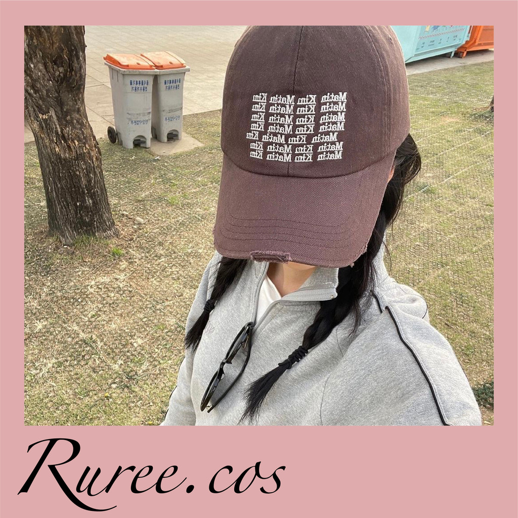 [พร้อมส่ง/ของแท้] Matin Kim - Lettering Washed Ball Cap | Shopee Thailand