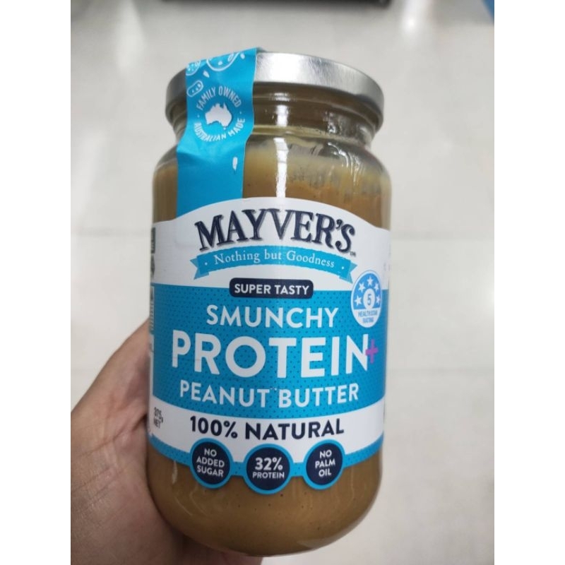Mayvers Protein Peanut Butter Spread 375g.โปรตีน พีนัท บัตเตอร์ สำหรับ ...