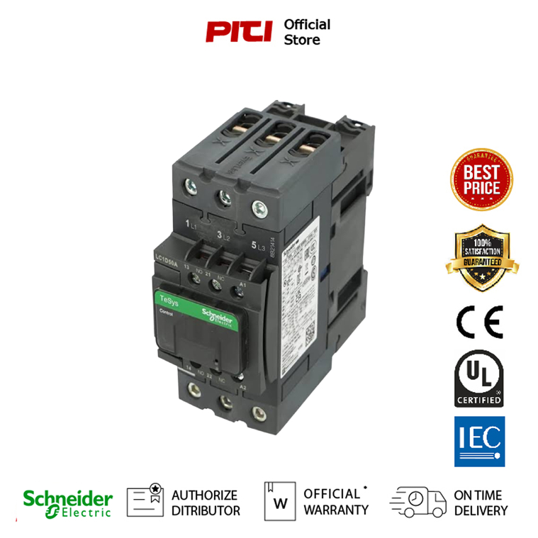 Schneider LC1D50AM7 แมกเนติก คอนแทคเตอร์ TeSys Control Deca Contactor ...