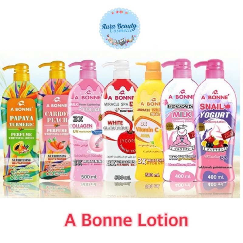 A Bonne Lotion 500 ml เอ บอนเน่ โลชั่นน้ำหอม โลชั่นบำรุงผิว 7 สูตร ...