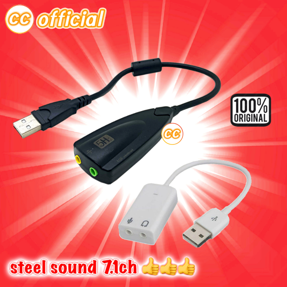 7.1 Sound Card USB To 3.5mm Mic/Headphone Jack Stereo Headset Audio ...