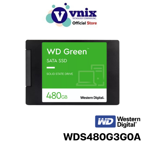 WDS480G3G0A WD Green SATA SSD 480GB ในเคสขนาด 2.5 นิ้ว/7 มม. By Vnix ...