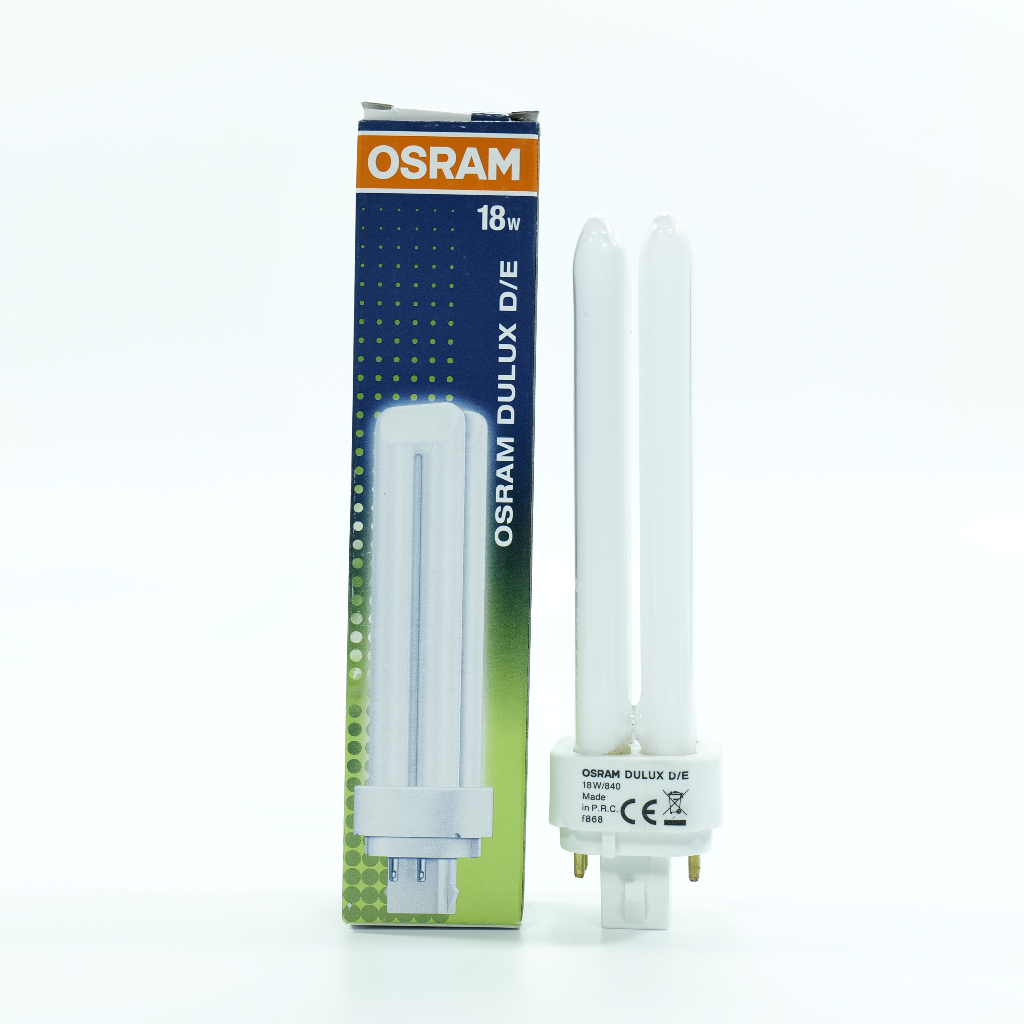 หลอดตะเกียบ 18W OSRAM Dulux D/E 2P 18W/840 Cool White ขั้ว G24q-2 หลอดตะเกียบ 18W 4PIN | Shopee ...
