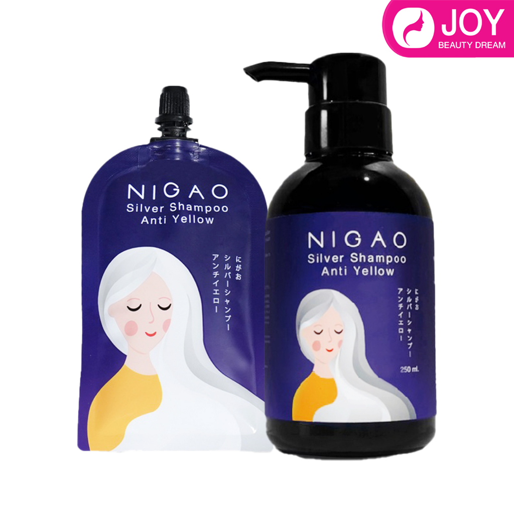 NIGAO Silver Shampoo Anti Yellow แบบขวด250มล. | Shopee Thailand