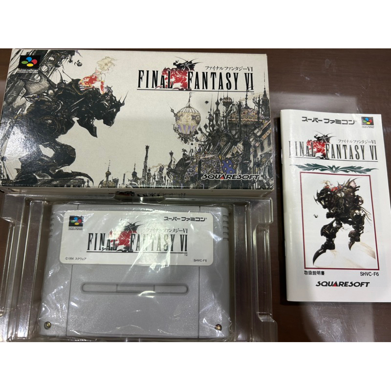 ตลับเกมส์ Final Fantasy VI พร้อมกล่อง สำหรับเครื่อง Super Famicom (SNES ...
