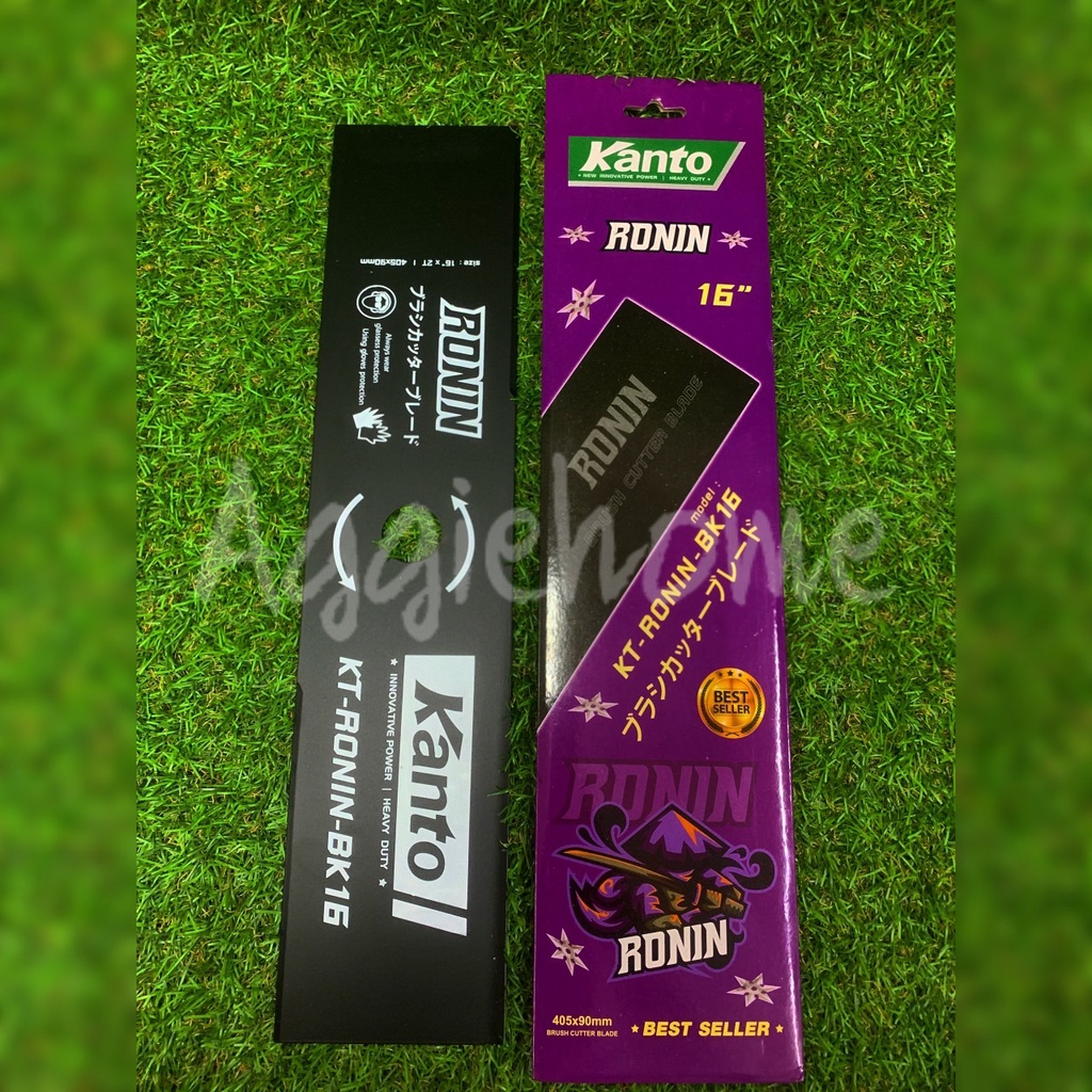 KANTO ใบมีดตัดหญ้า รุ่น KT-RONIN-BK16 405X90MM ทรงเหลี่ยม 16นิ้ว 1.8mm ...