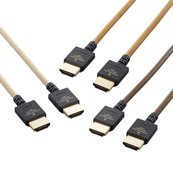 Elecom สายเคเบิล Hdmi Dh-Hdp14Ey10Be 4K 2K 60P Hdr 1 เมตร สีเบจ | Shopee Thailand
