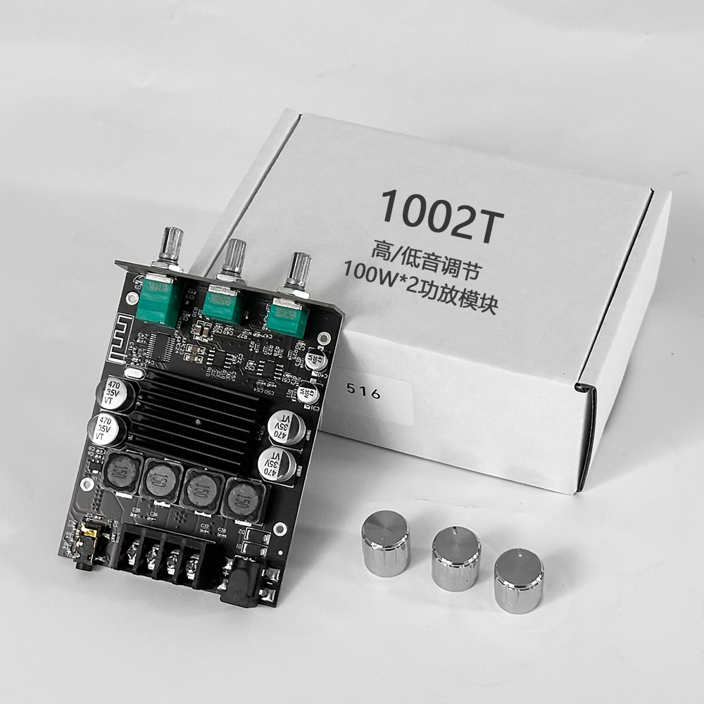 ZK-1002T HIFI 2.0 ช่อง AUX / บลูทู ธ เข้ากันได้ 5.0 100Wx2 โมดูลเสียง ...