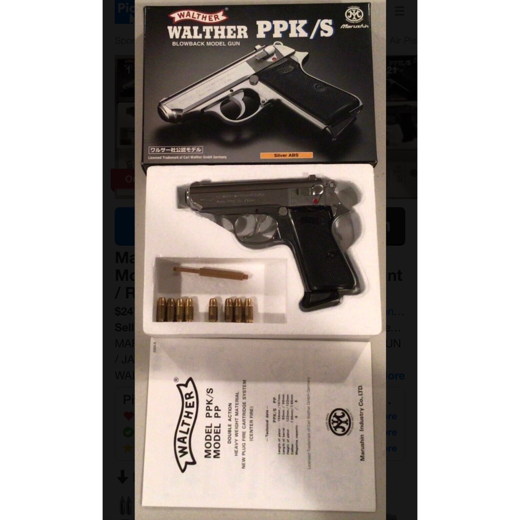 Marushin Walther Ppk/S Blowback Model | Shopee Thailand