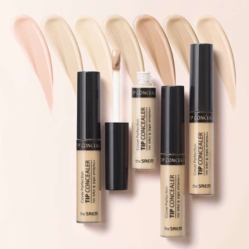 ของแท้/พร้อมส่ง The Saem Cover Perfection Tip Concealer6.5g/Fixealer 6 ...