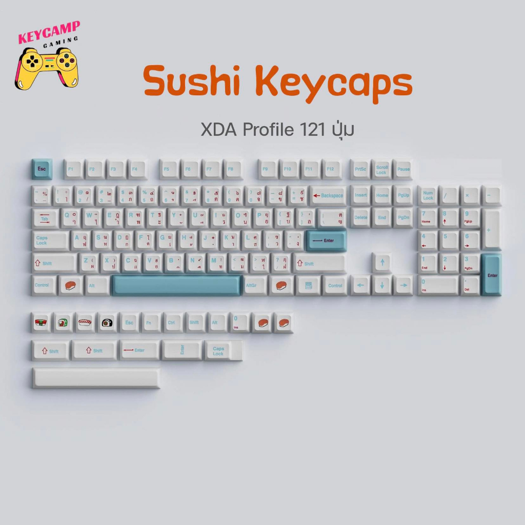(พร้อมส่ง) คีย์แคปภาษาไทย Minimal Keycaps set XDA Profile THAI Keycap ...