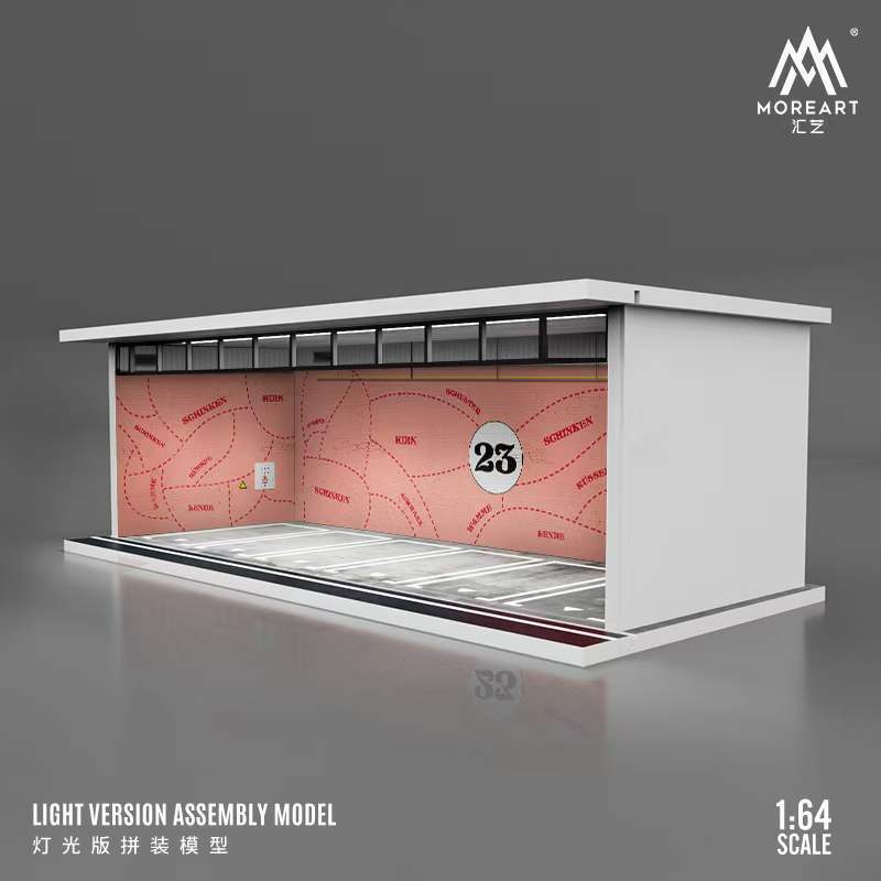 MOREART 1/64 Pink Pig Parking Garage Diorama with LED lights | Shopee ...