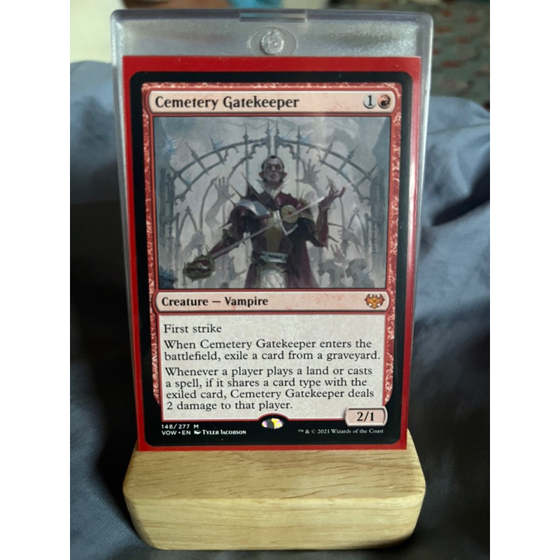 การ์ด MTG Cemetery Gatekeeper Red Magic the Gathering รุ่น VOW สภาพ Ex ...