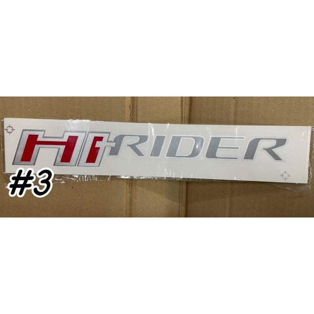 สติ๊กเกอร์ HI-RIDER แรนเจอร์ Ranger ปี 2012-2021 | Shopee Thailand