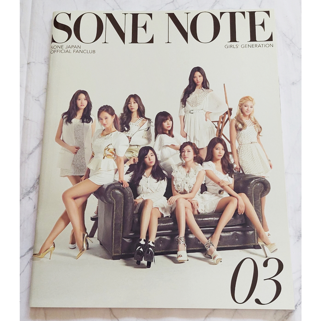 นิตยาสาร GIRLS' GENERATION - SONE NOTE Vol.03 Magazine สำหรับสมาชิก Sone Japan ของแท้ หายาก สภาพ ...