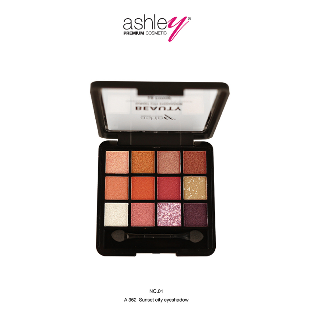 Ashley Beauty Sunset City Eyeshadow A 362 พาเลทอายแชโดว์ | Shopee Thailand