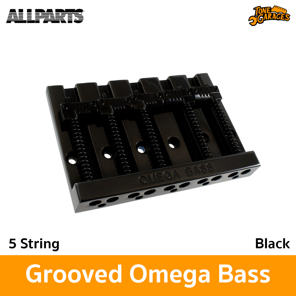 Allparts 5-String Grooved Omega Bass Bridge หย่องเบส 5 สาย มีร่องฟัน ...