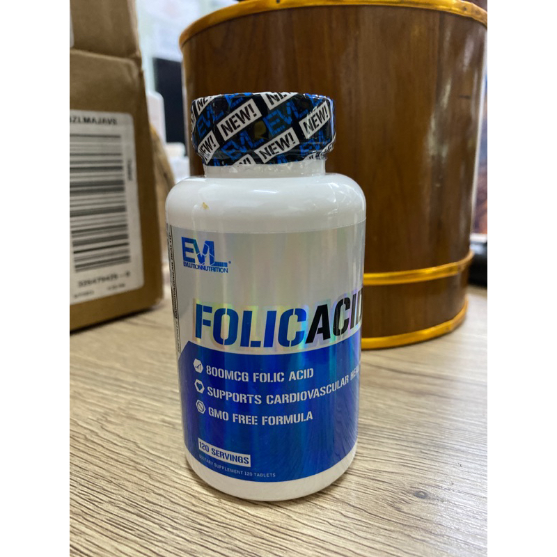 EVL Folic Acid 800 mcg กระปุก 120 เม็ด ดูแลสุขภาพเลือด | Shopee Thailand