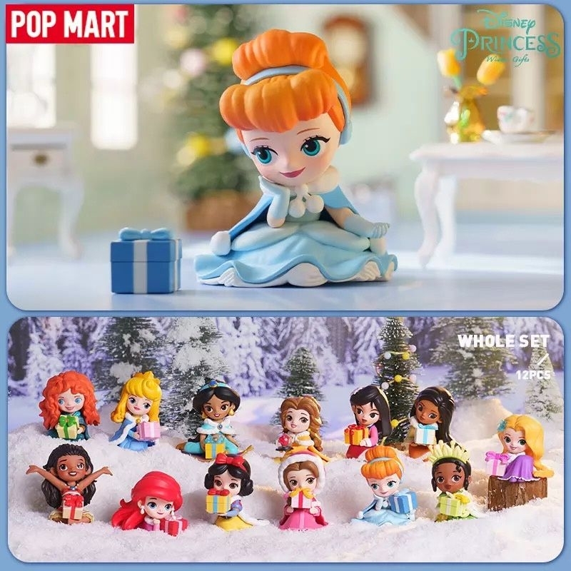 [พร้อมส่ง][แบบแยก] POP MART Disney princess winter gifts กล่องสุ่ม ...
