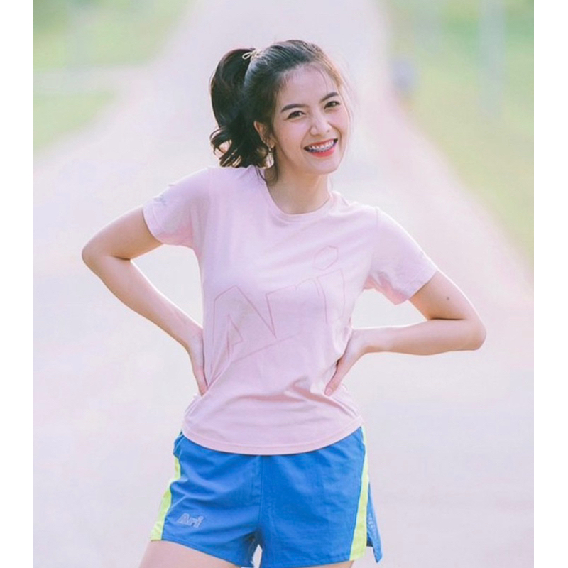 Ari Running กางเกงวิ่งขาสั้นมีกางเกงซับในสีน้ำเงิน size s | Shopee Thailand