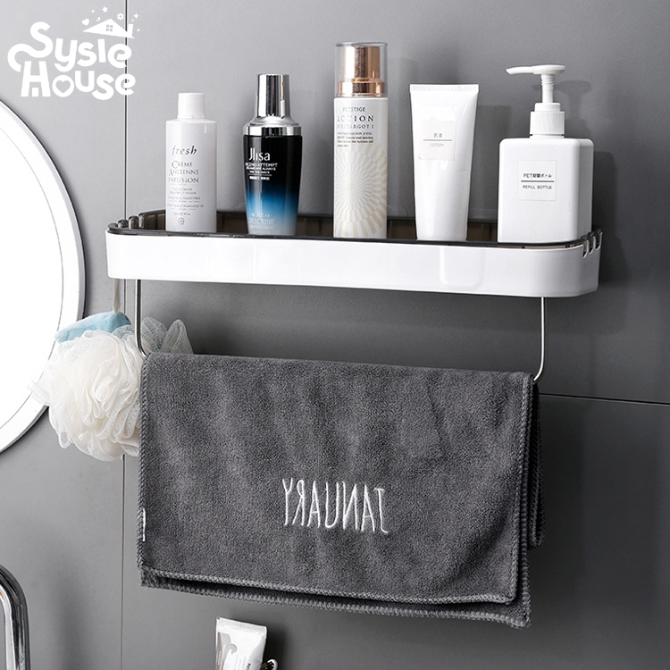 Sysie House ชั้นวางของในห้องน้ำ ไม่ต้องเจาะ แบบแขวน ติดผนัง W2131 ...