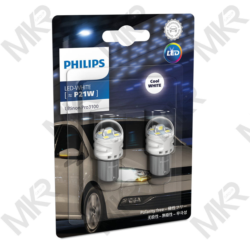 Philips หลอดไฟถอย ไฟท้าย ไฟเบรค ไฟเลี้ยว PRO3100 LED WY21 PY21 AMBER ...