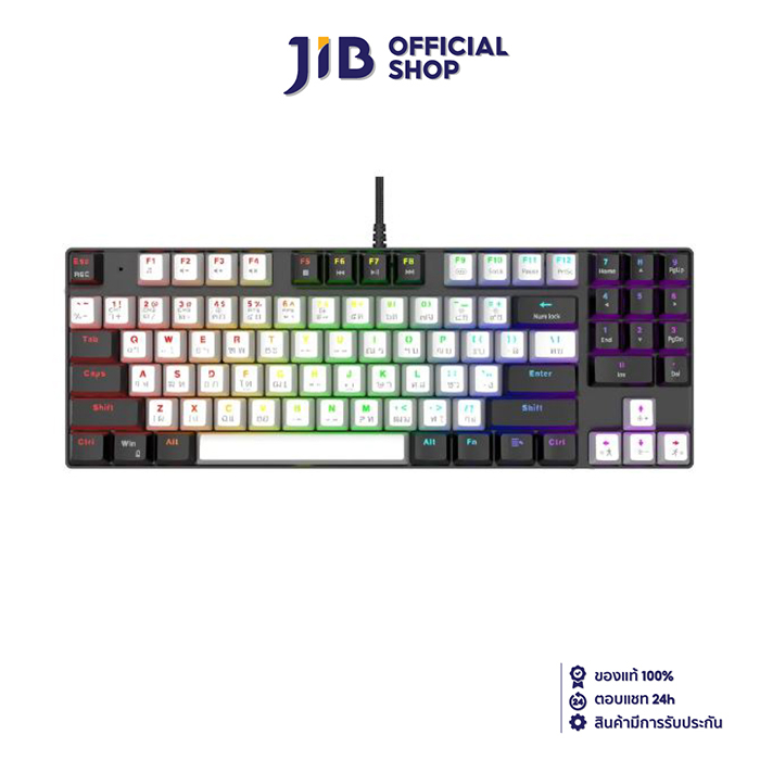 KEYBOARD (คีย์บอร์ด) ONIKUMA G26 HARU (BLACK) (OUTEMU BLUE SWITCH - RGB ...