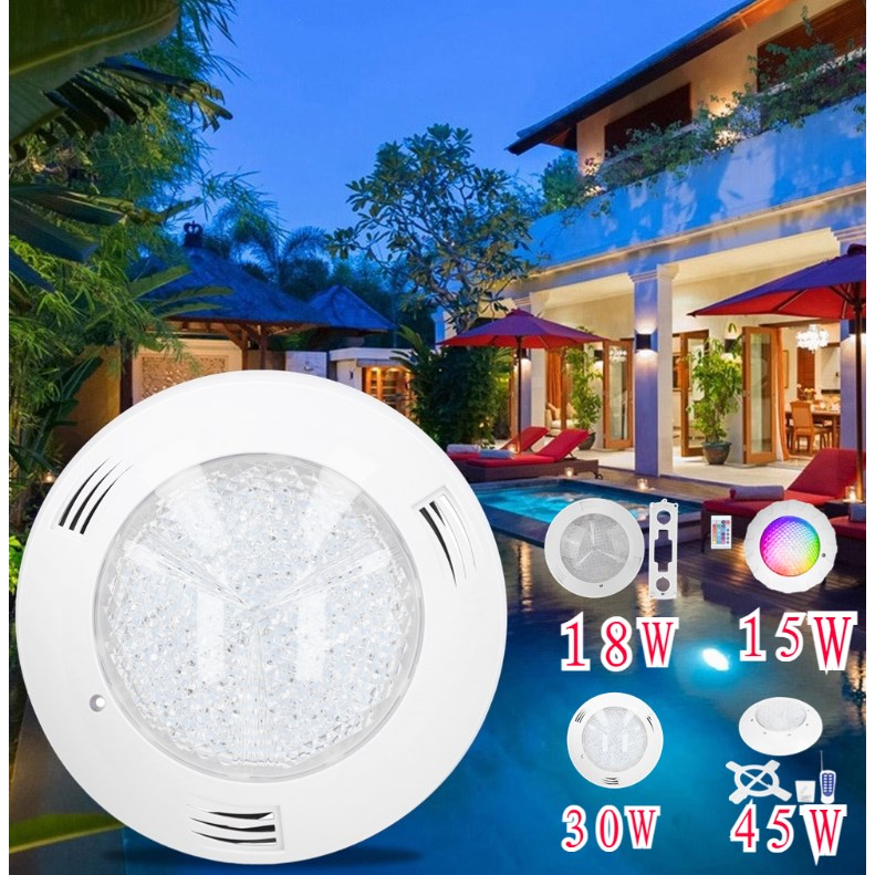 โคมไฟสระว่ายน้ํา Led 160 ดวง Ip68 กันน้ํา 18W 15W 30W 45W Ac12V สีขาว สําหรับตกแต่งใต้น้ํา ...