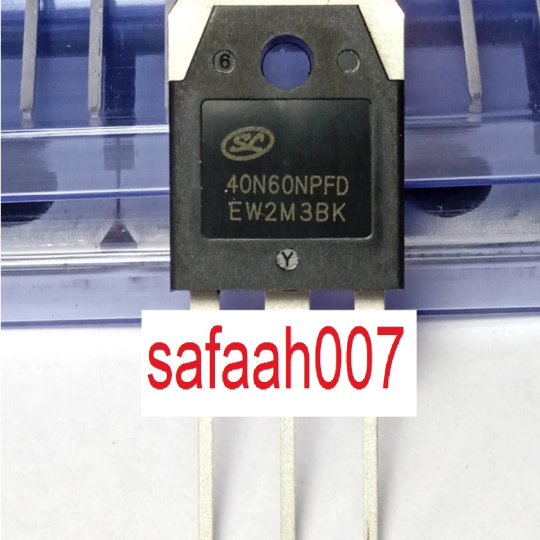 40N60NPFD IGBT 40A 600V ของใหม่ ของแท้ ราคาต่อ 1 ชิ้น :ซ่อมตู้เชื่อม ...