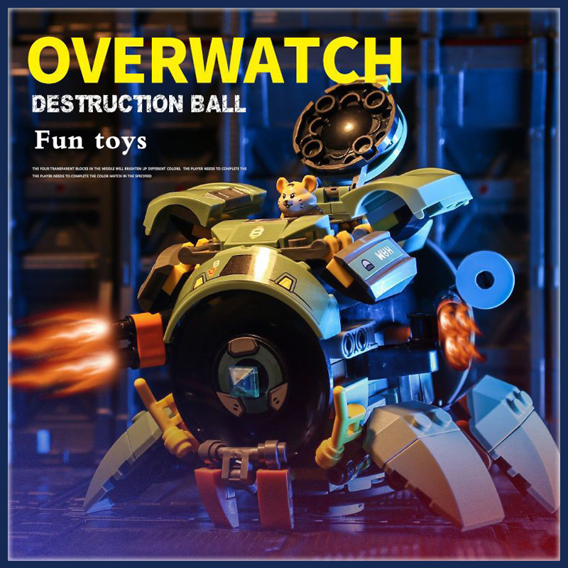 COD บล็อคตัวต่อ Overwatch Wrecking Ball 12 การเปลี่ยนแปลง ของเล่นโมเดล ...