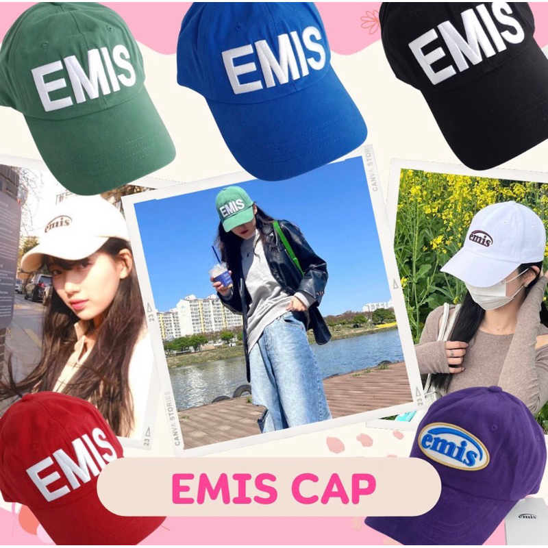 Emis ball cap ฮิตที่สุดเป็นรุ่นที่ใบเฟิร์น จีซูใส่ หมวกแบรนด์ดัง ทรงสวย ...