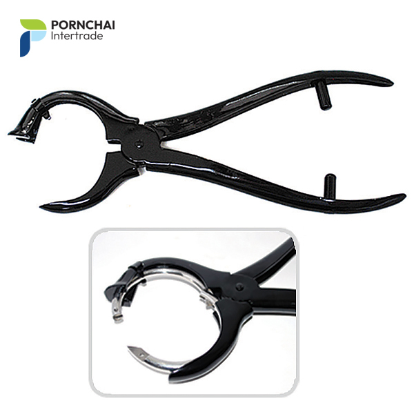 คีมใส่ห่วงจมูกโค แบบโลหะ Bull nose ring applicator, Metal | Shopee Thailand